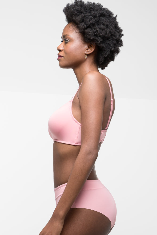 Padded Wire Free Bra Pink Ackermans