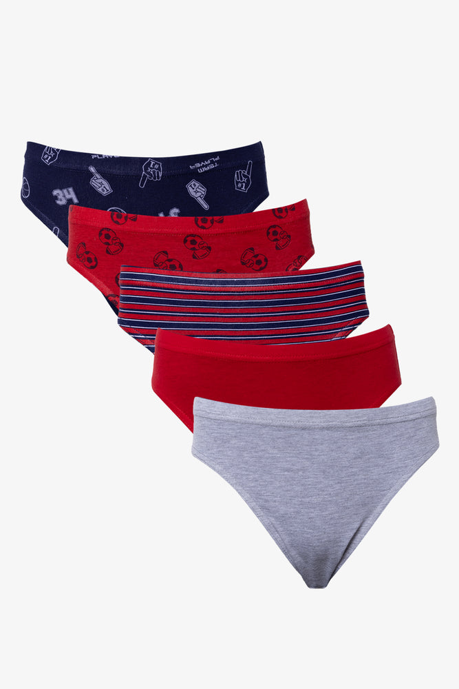 5 Pack Briefs Red | Underwear & Socks | Ackermans