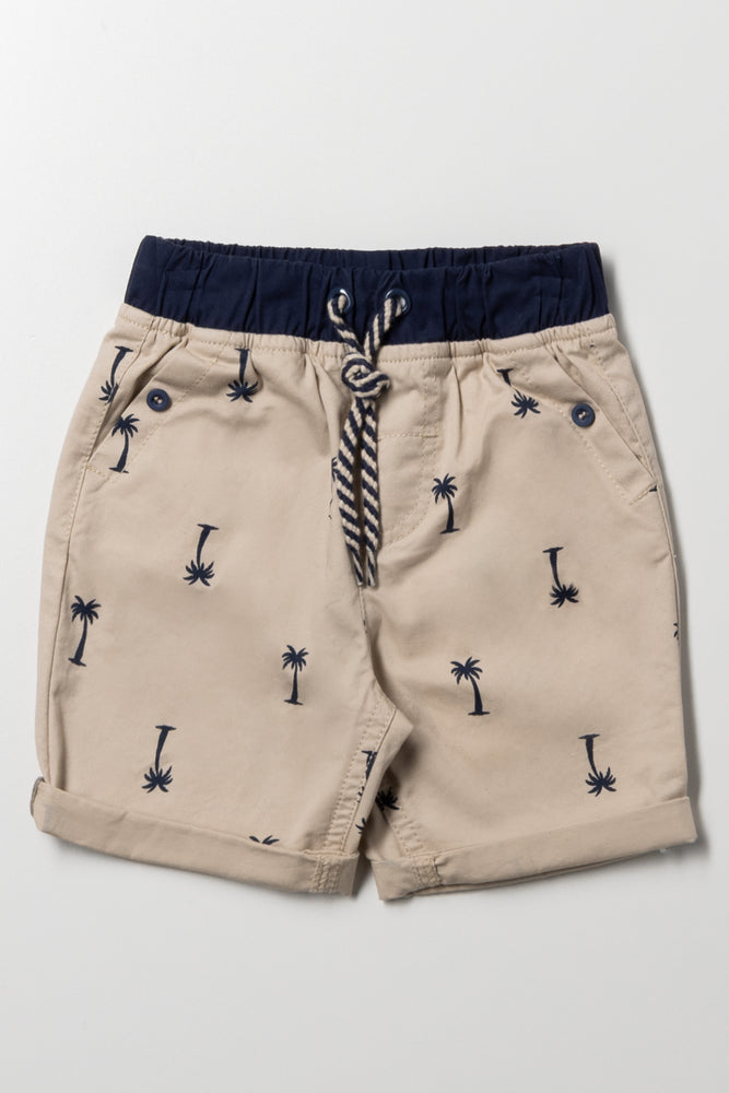 Paim Tree Shorts Natural | Bottoms & Jeans | Ackermans