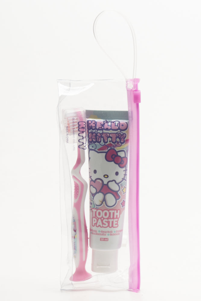 Hello Kitty Oral Travel Set Pink | Limited Edition | Ackermans