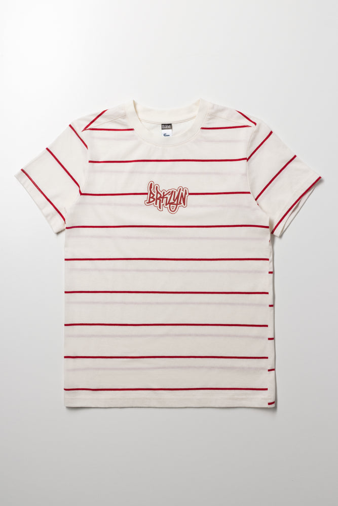 Stripe Short Sleeve T-Shirt Red | Tops & T-Shirts | Ackermans