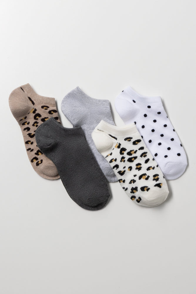 5 Pack Socks Multi | | Ackermans