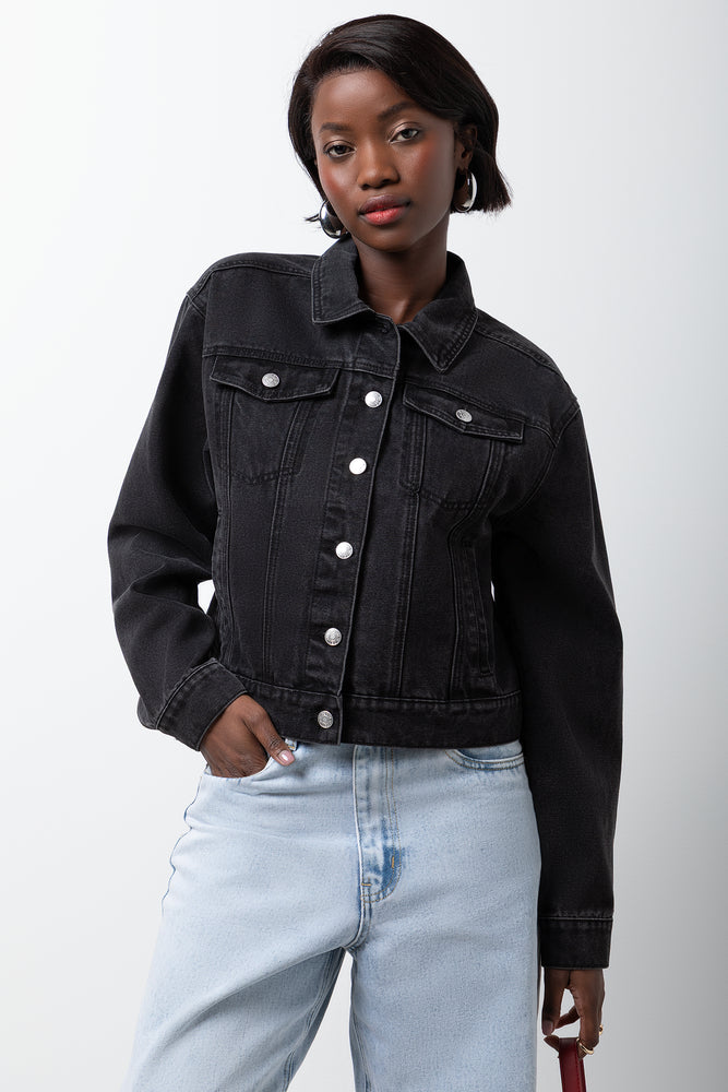 Denim Jacket Black | Coats & Jackets | Ackermans